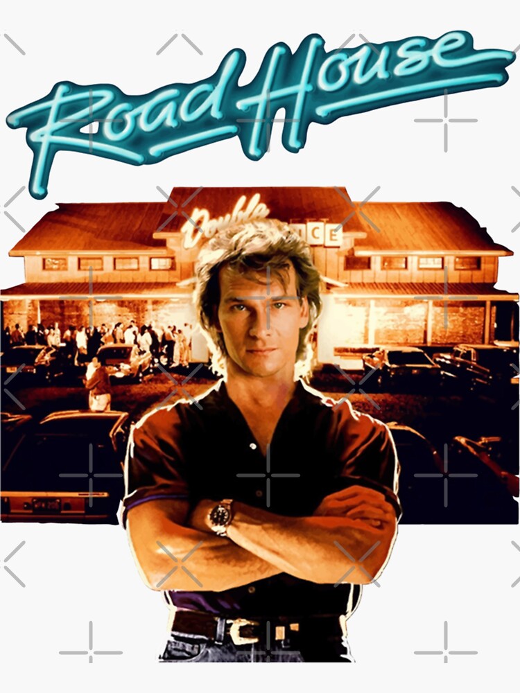 "Roadhouse Graphic Gift Fan" Sticker for Sale by SvenKunz | Redbubble