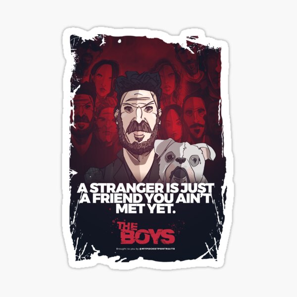 "Funny Gift The Boys Tv Show Butcher And Terror" Sticker by Dickens1984 ...