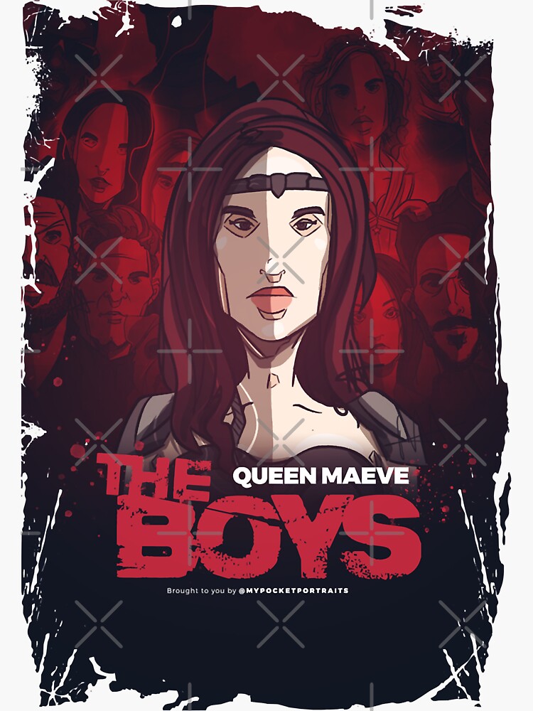 "Funny Man The Boys Tv Show Queen Maeve" Sticker by Dickens1984 | Redbubble