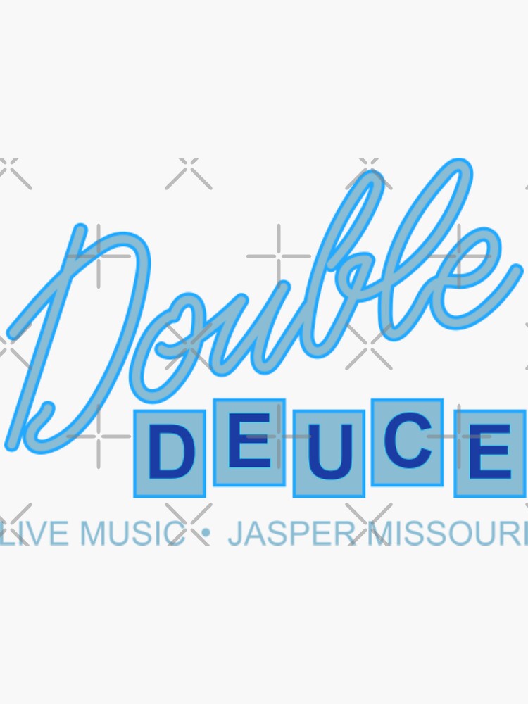 "Double Deuce - Jasper Missouri" Sticker by SvenKunz | Redbubble