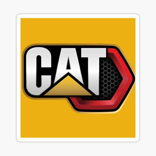 "Caterpillar Logo Classic " Sticker by ortmanxgzela | Redbubble