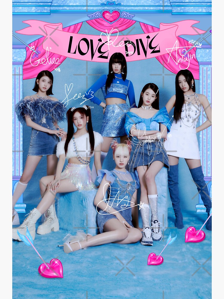 Ive Group Signed Love Dive The Second Single Album Concept Photo With