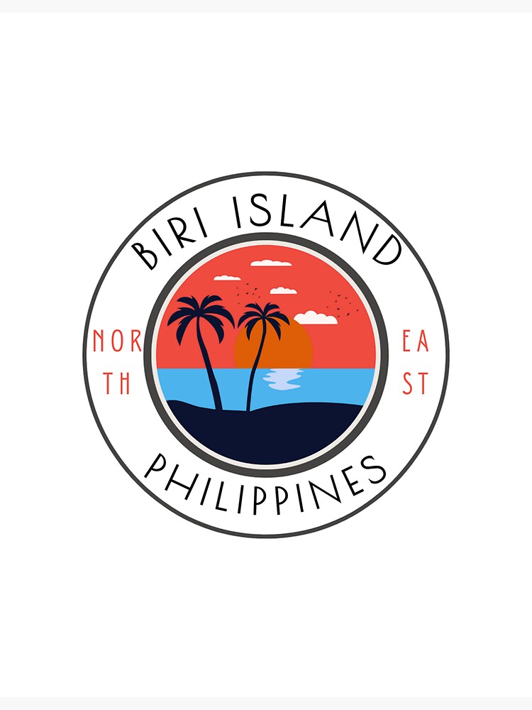 "Biri Island Philippines" Sticker by GreenMountainCo | Redbubble