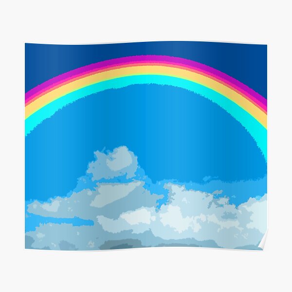 "Rainbow Fluffy" Poster for Sale by solarpsyche | Redbubble