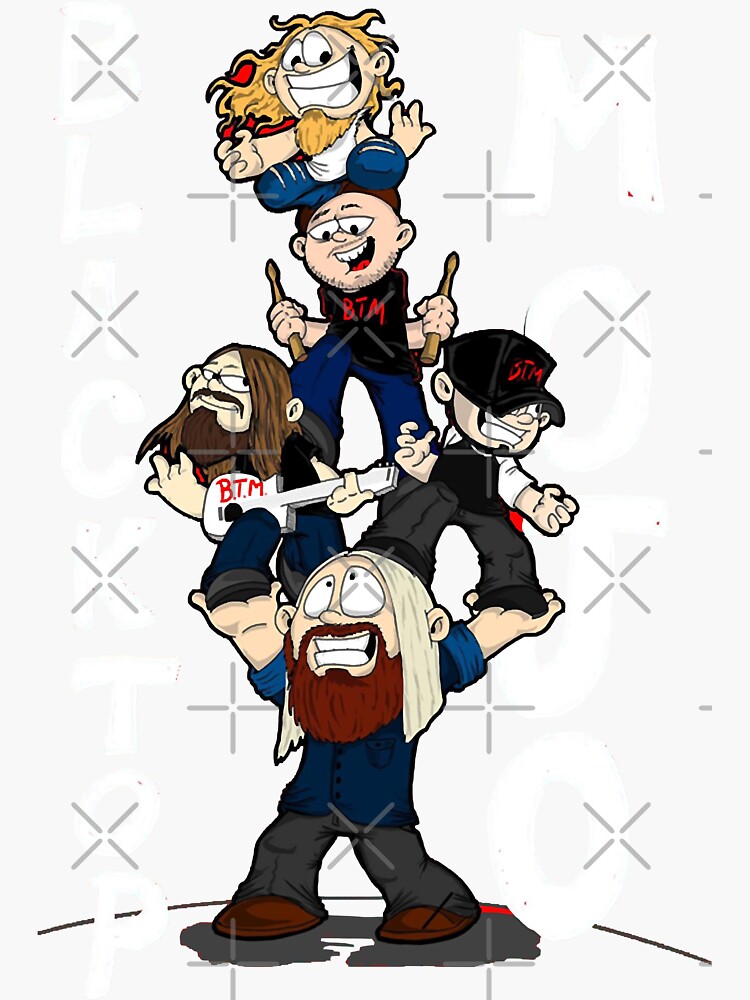 "Blacktop Cartoon" Sticker by HalleHoughton | Redbubble