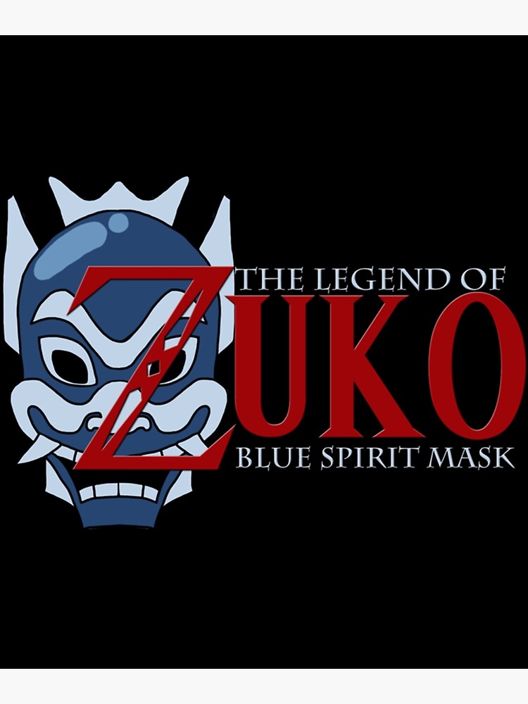 Póster «The Legend of Zuko - Máscara de espíritu azul esencial.» de ...