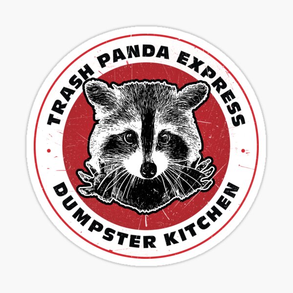 "Trash Panda Express" Sticker by bongshanks | Redbubble