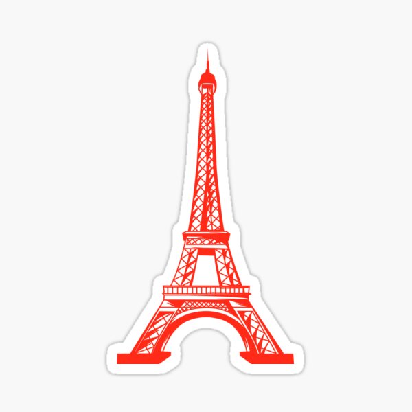 "Beautiful Eiffel Tower" Sticker by KRStyleClub | Redbubble