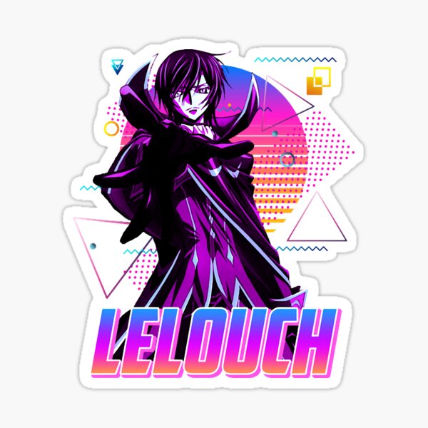 "Lelouch Retro Style " Sticker for Sale by ScarlettStuart | Redbubble