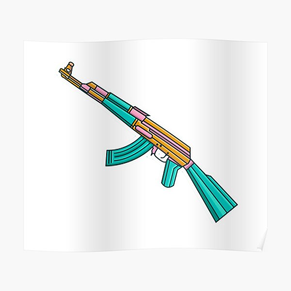 "AK47 Art" Poster for Sale by StudioEnigmo | Redbubble