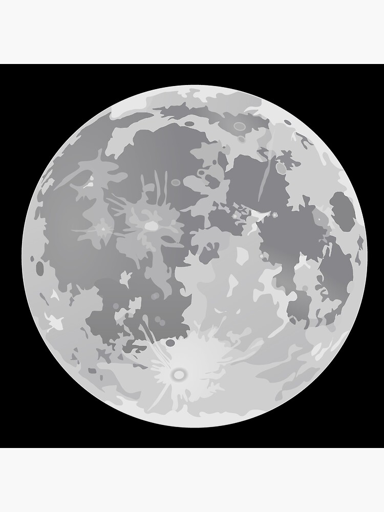 "grey moon pattern pack" Poster for Sale by stickers-packs | Redbubble