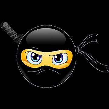 "Ninja Emoji Emoticon " Sticker for Sale by KaitlynBri9850 | Redbubble