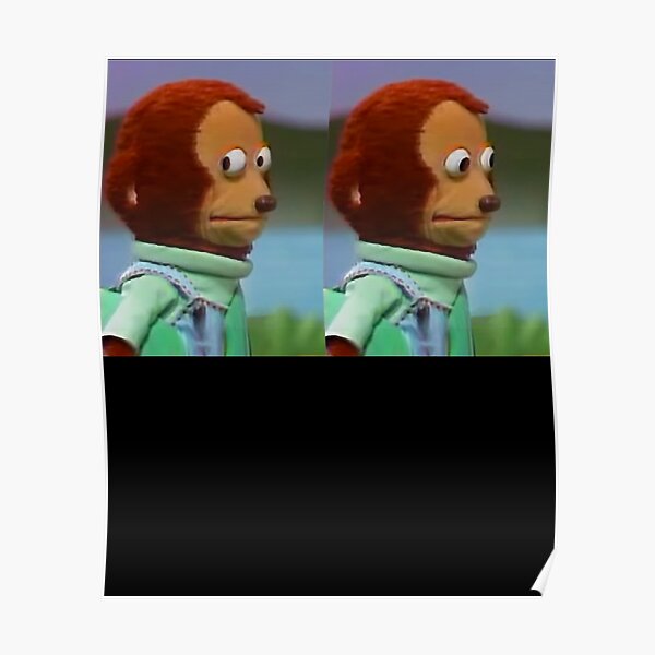 "Monkey Stare Meme" Poster for Sale by mixjarris | Redbubble