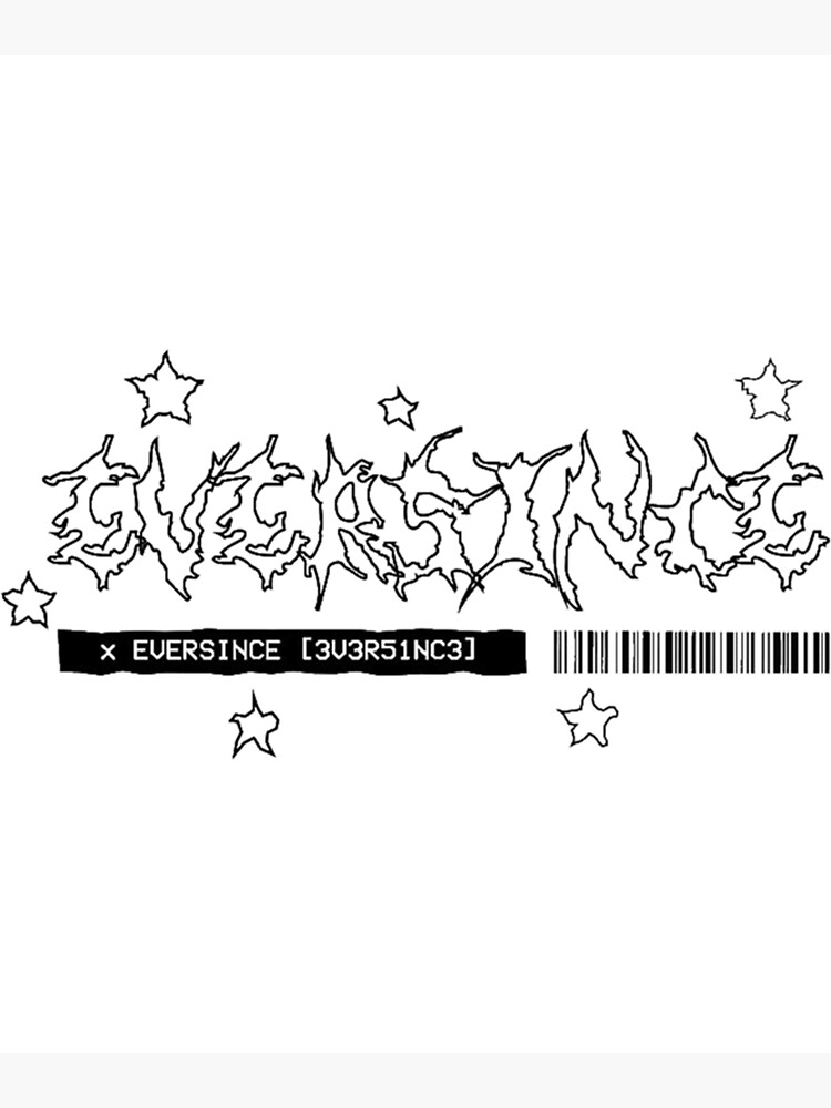 "EVERSINCE (alt colour) - Bladee DG Merch Design FAKE DRAIN " Poster ...