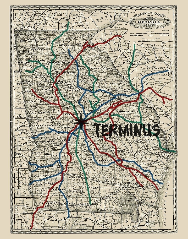 "Terminus Map" by Zeke Tucker | Redbubble