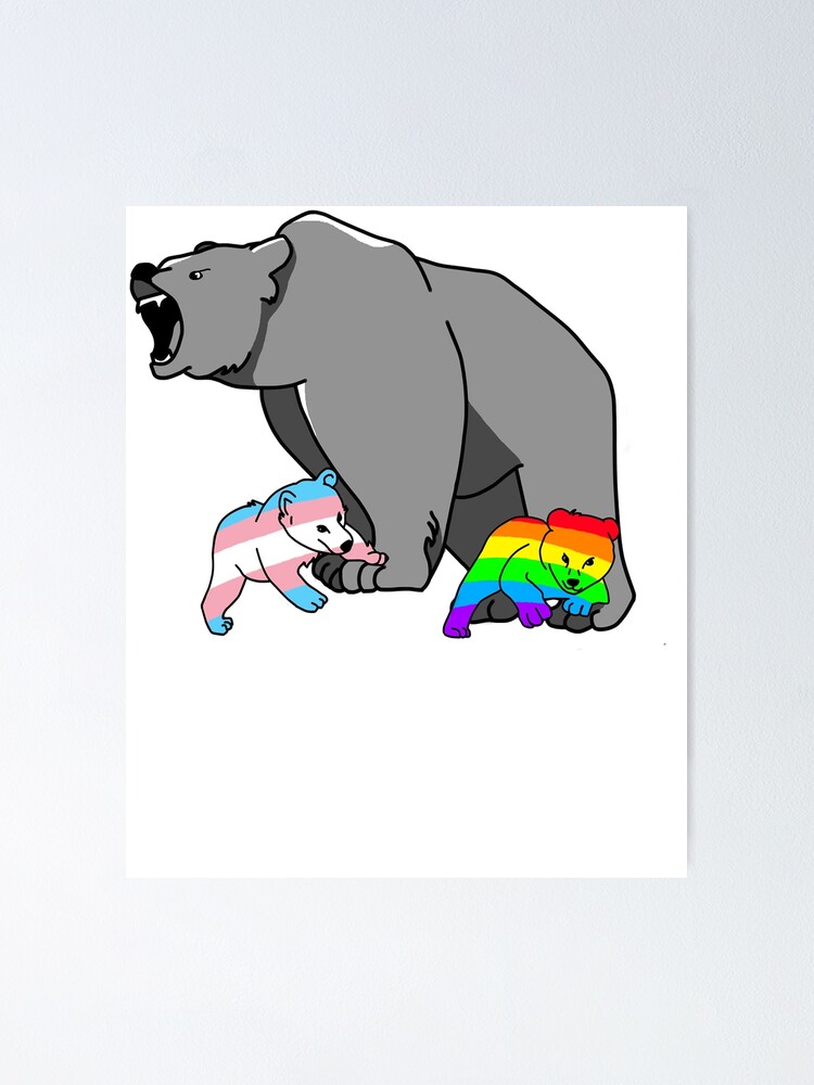 Póster «Mamá Papá Oso Orgullo LGBT» de KieuPhan01 | Redbubble