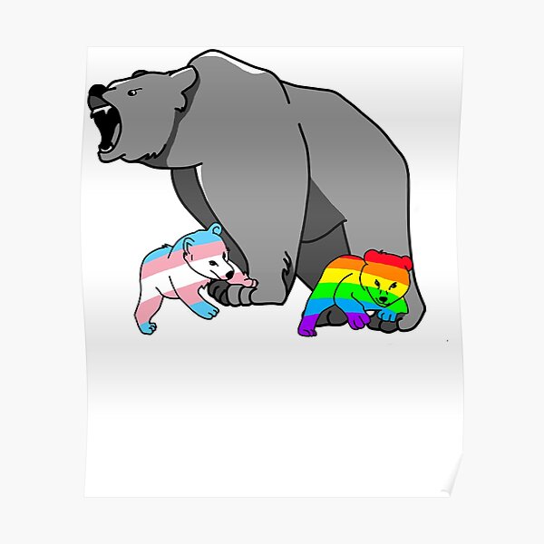 Póster «Mamá Papá Oso Orgullo LGBT» de KieuPhan01 | Redbubble