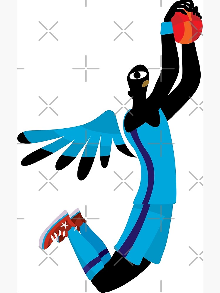 "basketball player in flight with wings" Poster for Sale by duxpavlic ...