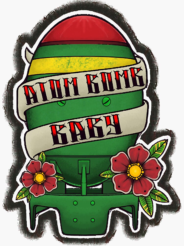 "Atom Bomb Baby " Sticker by ShannonSan5439 | Redbubble