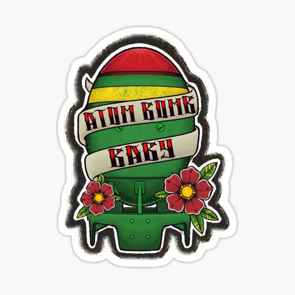 "Atom Bomb Baby " Sticker by ShannonSan5439 | Redbubble