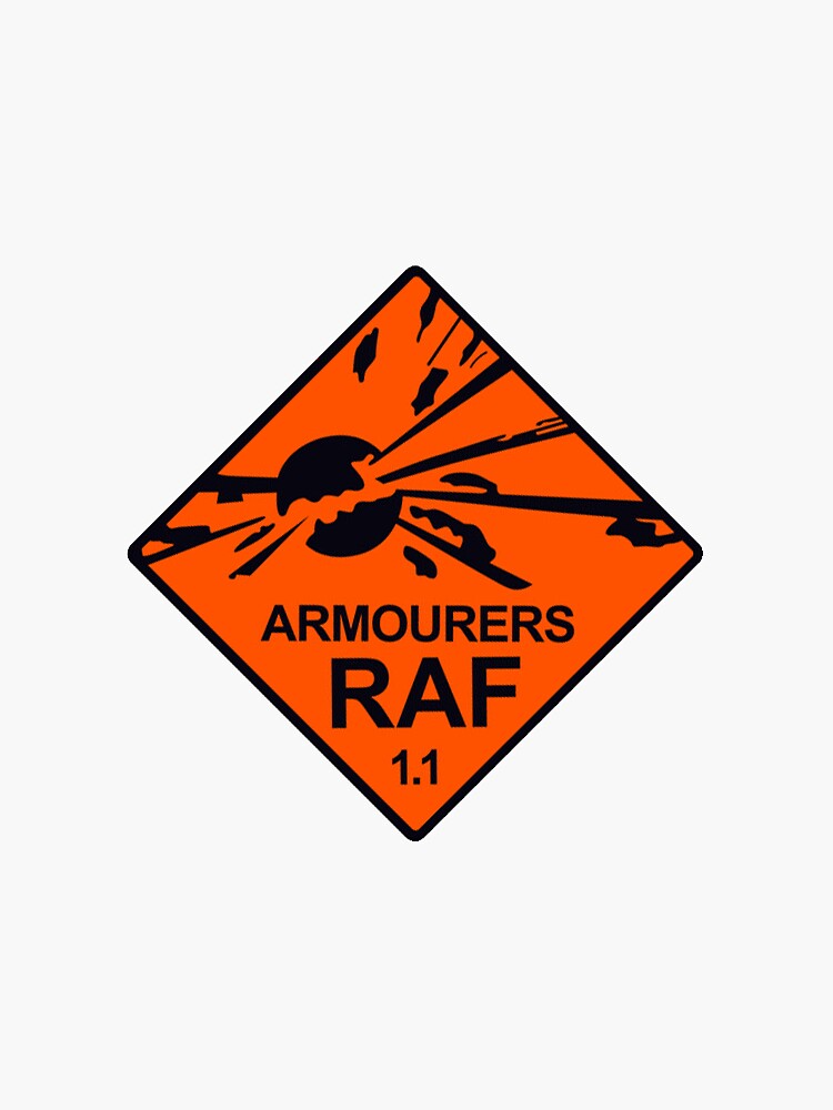 "RAF Armourer" Sticker for Sale by Osssssk | Redbubble