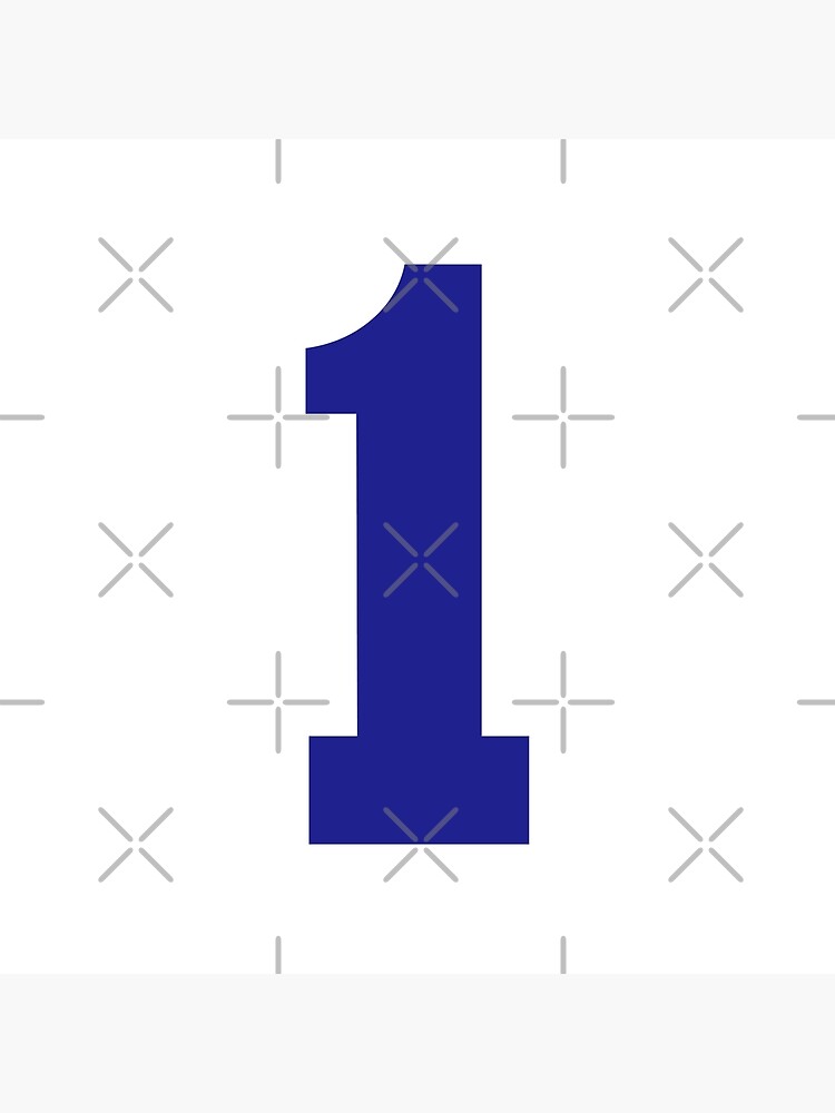 "Number 1, Blue one, Sports number one" Poster for Sale by TheCultStuff ...