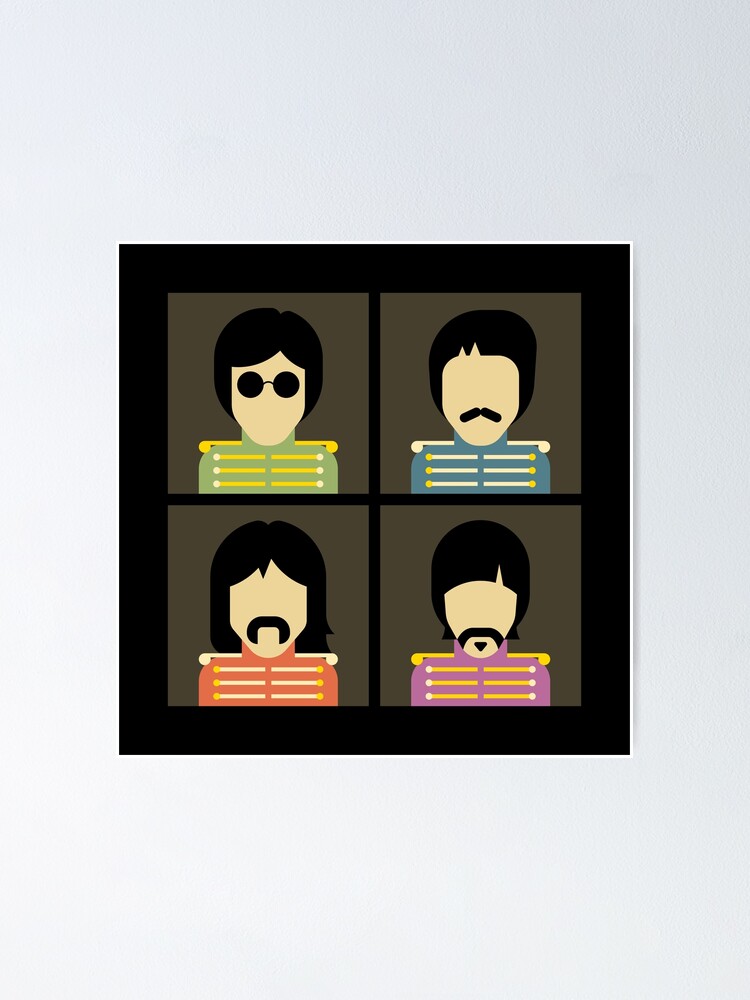 "John, Paul, George & Ringo iconic pop art" Poster for Sale by ...