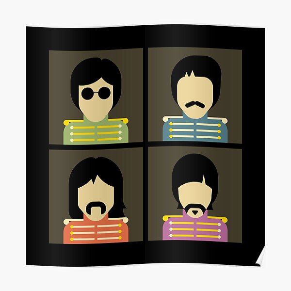 "John, Paul, George & Ringo iconic pop art" Poster for Sale by ...