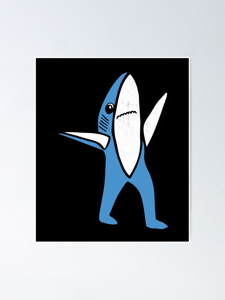 "Half Time Shark Left Shark" Poster for Sale by LanhTanh | Redbubble