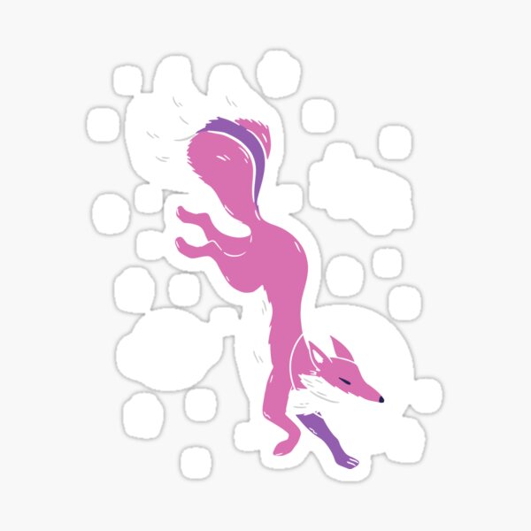 "fox foxes space space fox stars" Sticker for Sale by DrosoMan | Redbubble