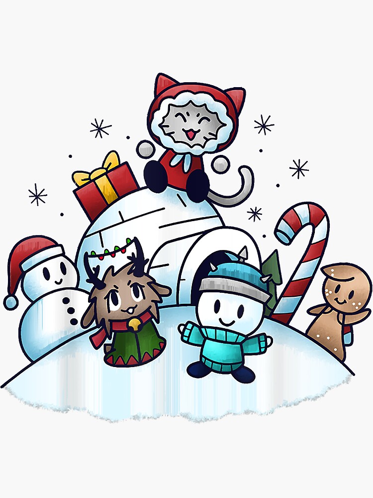 "Tower Heroes, Holiday Heroes" Sticker for Sale by angela2612 | Redbubble