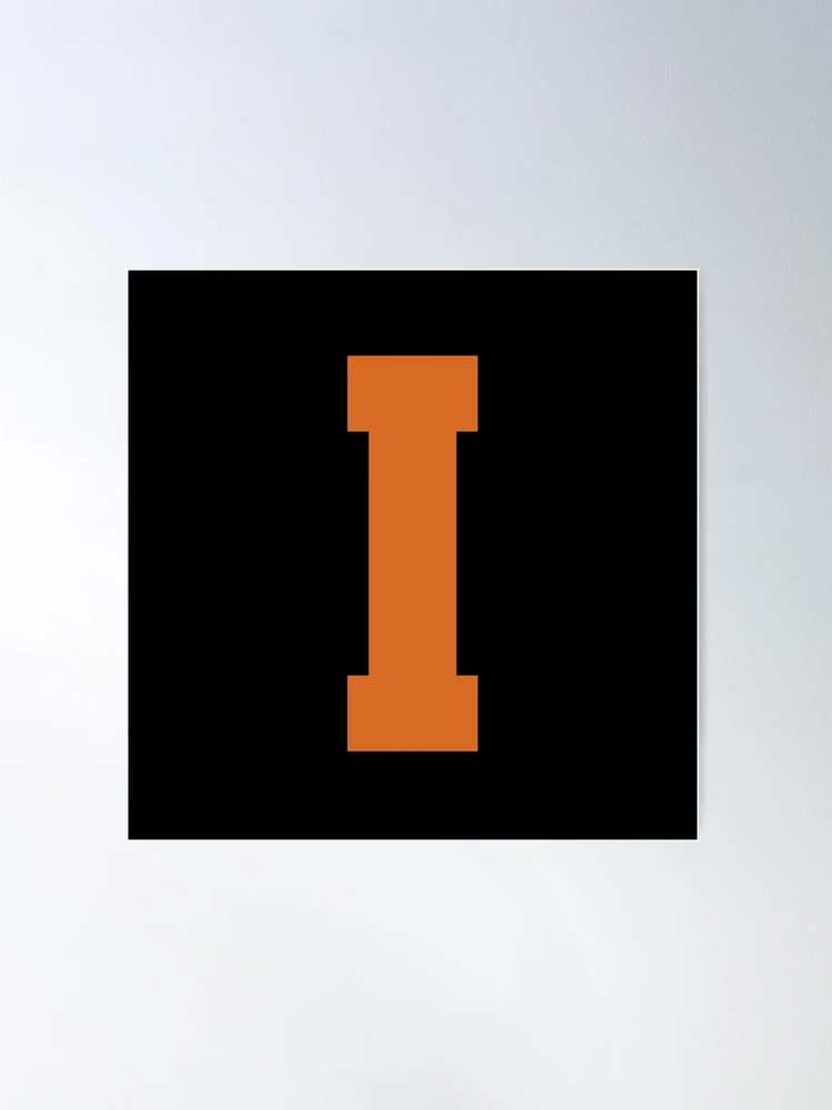 Orange Letter I