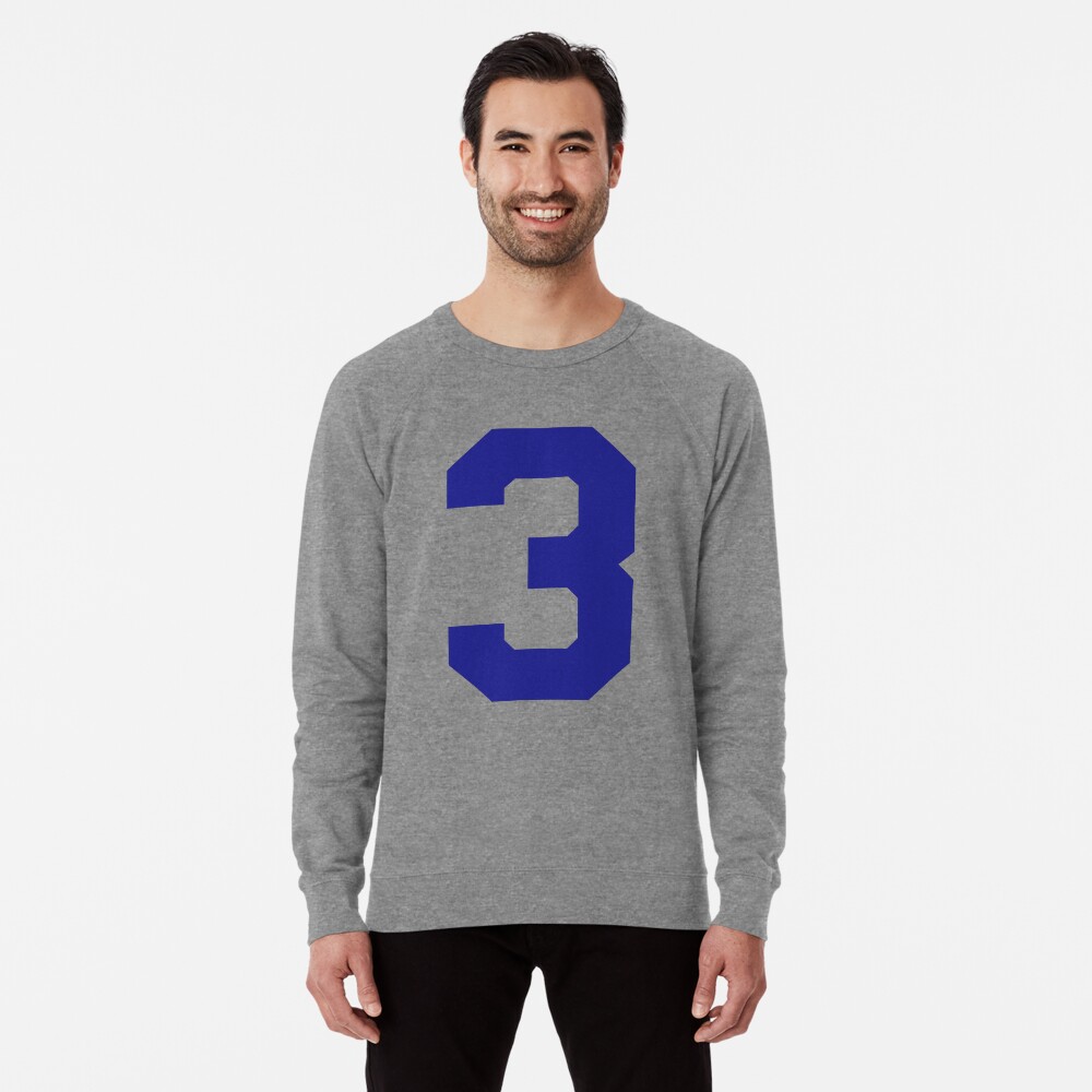 "Number 3, Blue three, Sports number three" Sticker for Sale by ...