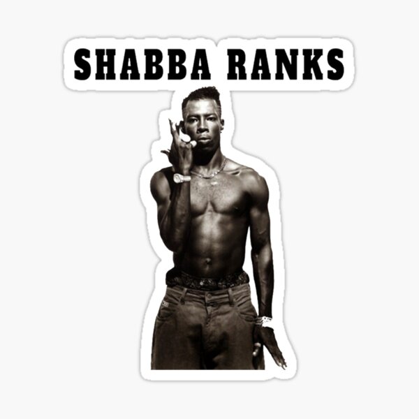 "Shabba ranks 90s vintage gifts " Sticker by GuilteeShopp | Redbubble
