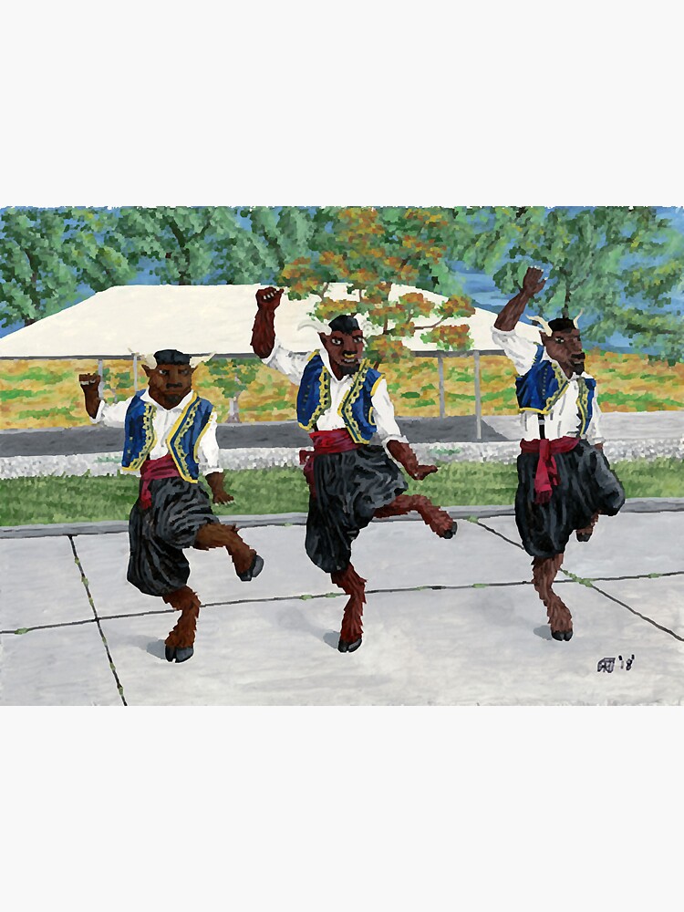 "Dancing Minotaur Celebrate Fantasy Illustration Posters and Art Prints ...