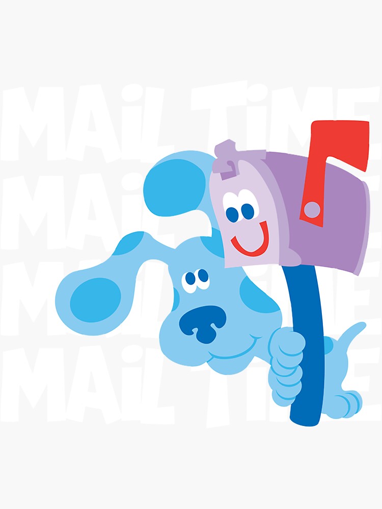 "Mail Time With Blues Clues" Sticker by REDallayah | Redbubble