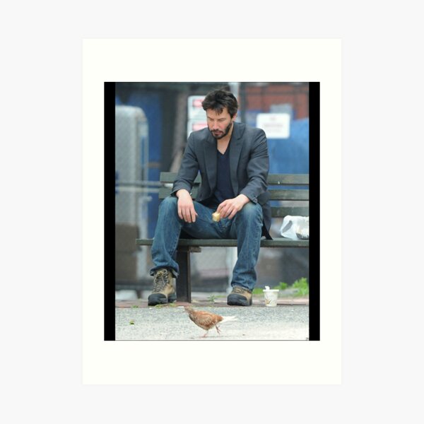 "Sad Keanu - Paparazzi photograph Keanu Reeves Meme" Art Print for Sale ...