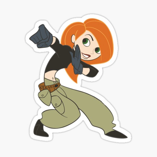 "Kim Possible Classic ." Sticker by keyejnrufah | Redbubble
