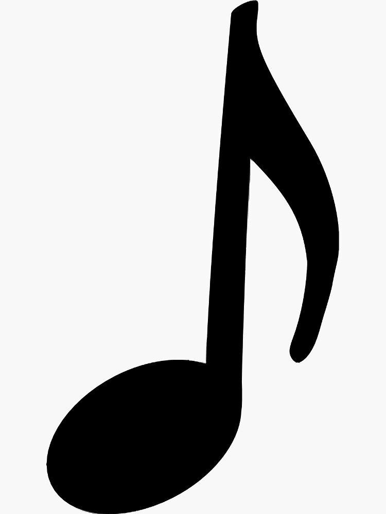 "Eighth Note" Sticker by AndressIniesta | Redbubble