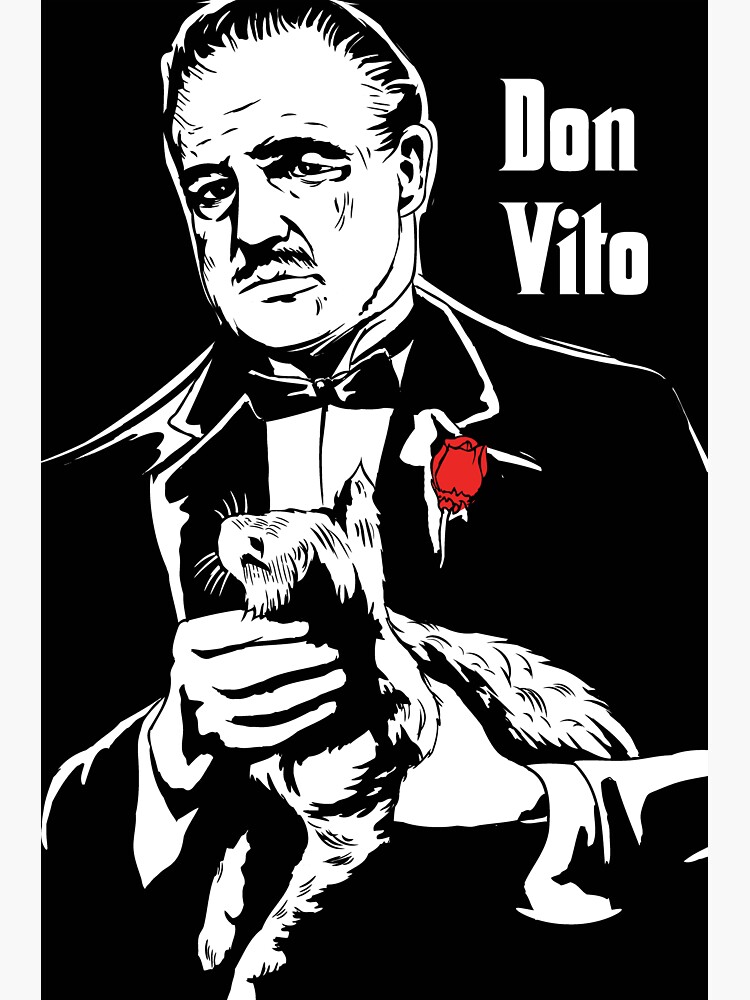 "Don Vito" Sticker by 2toastdesign | Redbubble