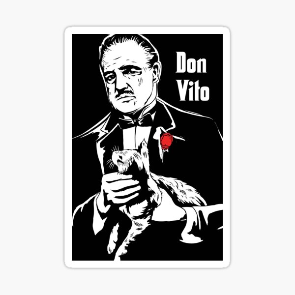 "Don Vito" Sticker by 2toastdesign | Redbubble