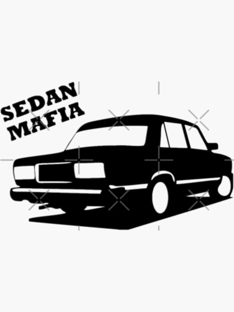 "SEDAN MAFIA" Sticker for Sale by Racingdecals | Redbubble
