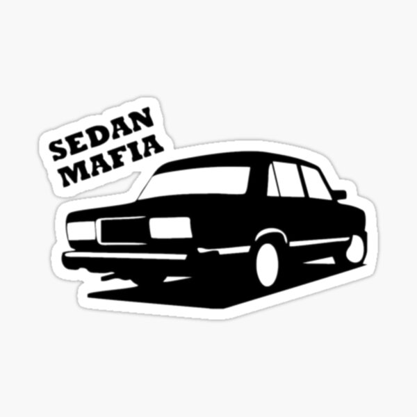 "SEDAN MAFIA" Sticker for Sale by Racingdecals | Redbubble