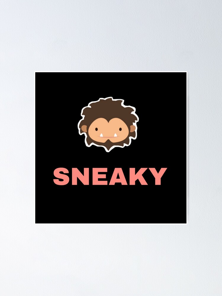 "Sneaky Sasquatch " Poster for Sale by MajorQuality | Redbubble