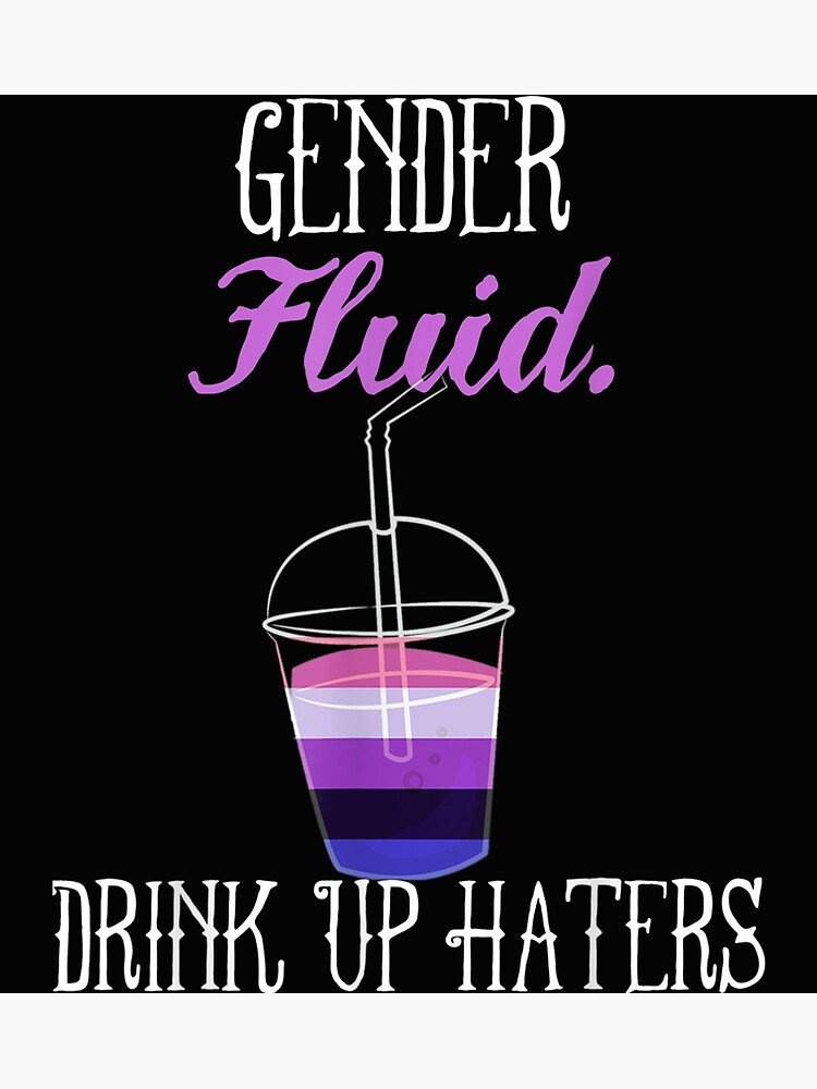 "Funny Genderfluid Nonbinary Gender fluid Queer Pride LGBT" Poster by ...