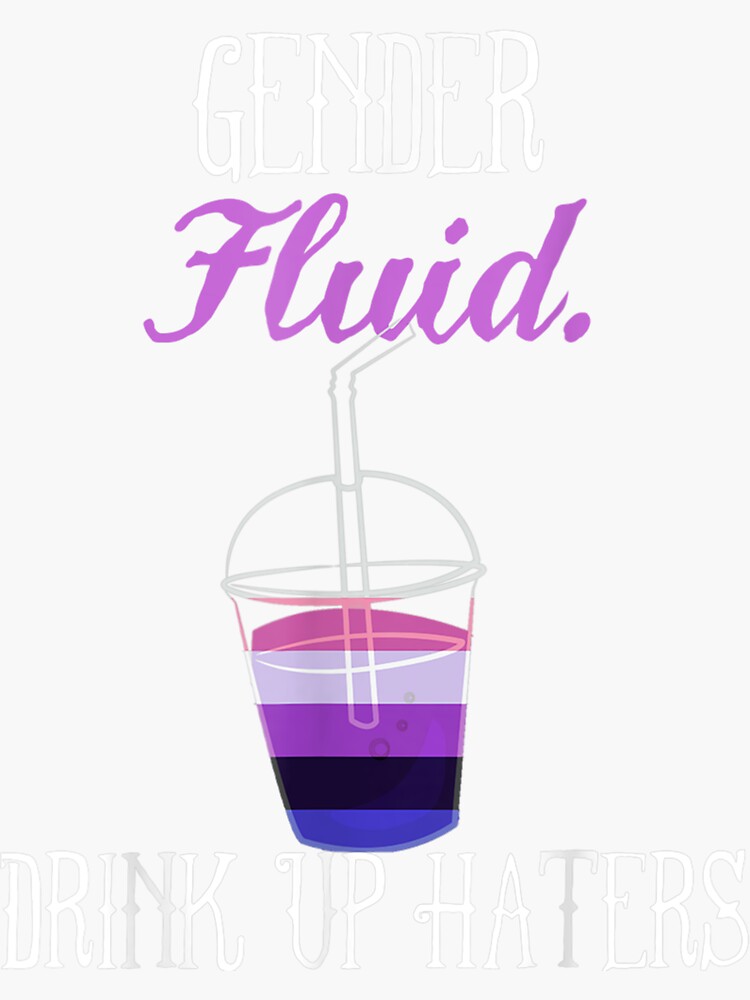 "Funny Genderfluid Nonbinary Gender fluid Queer Pride LGBT" Sticker by ...