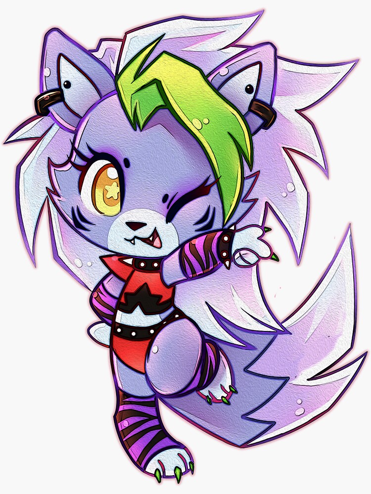 Pegatina «Roxanne Wolf Fnaf Violación de seguridad Pegatina» de ...