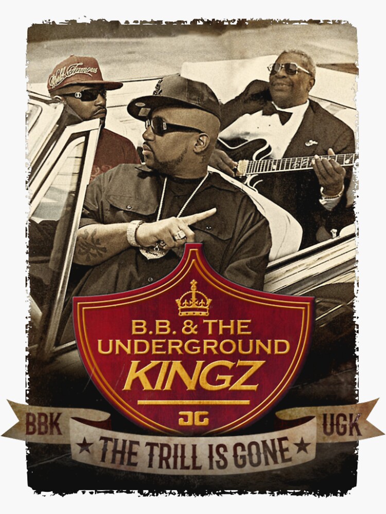 "UGK - UNDERGROUND KINGZ" Sticker by AdrienneCrooks | Redbubble