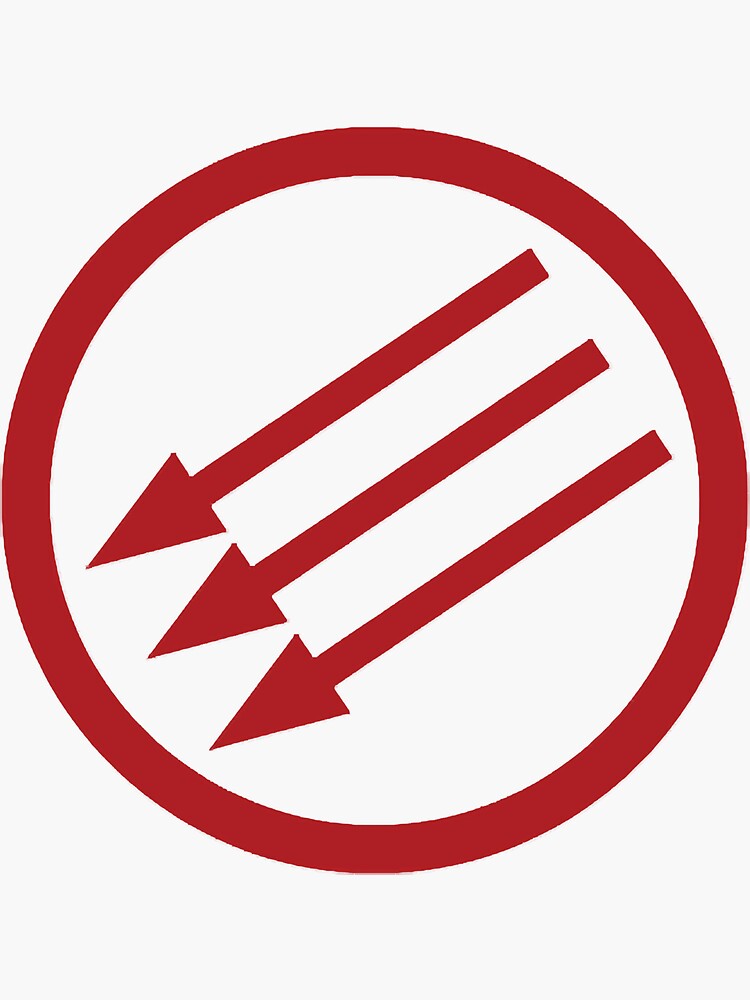 Pegatina «Tres Flechas Frente de Hierro Antifascista Antifascismo» de ...