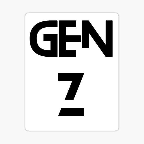 "GEN Z " Sticker by KVAdesign | Redbubble